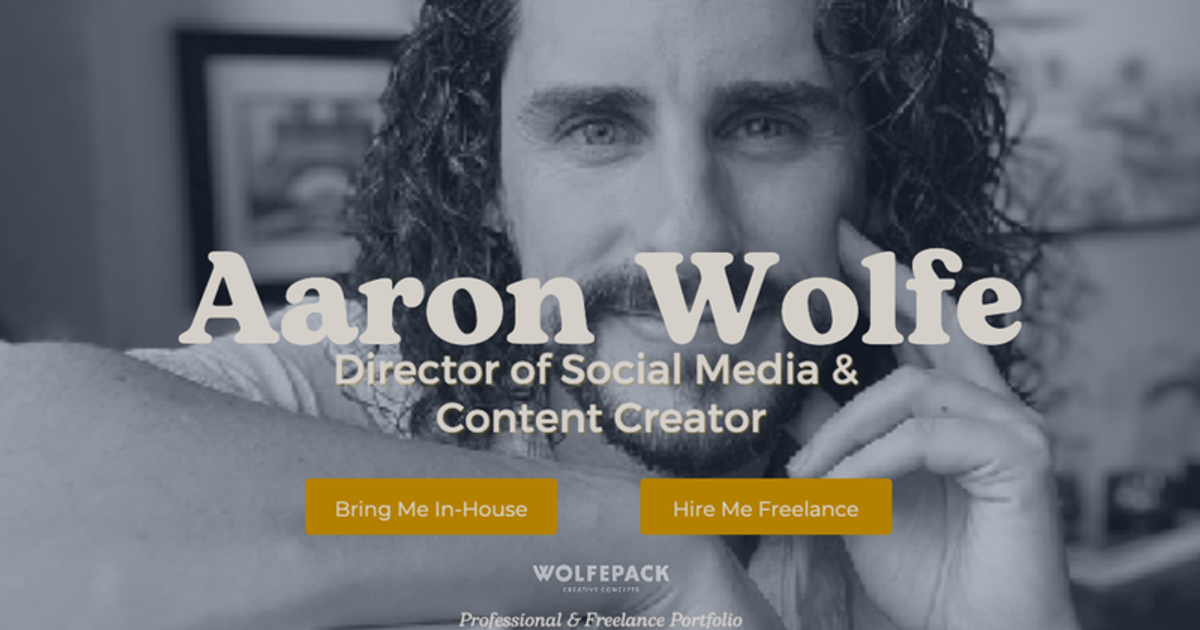 Aaron Wolfe Social Director & Content Creator